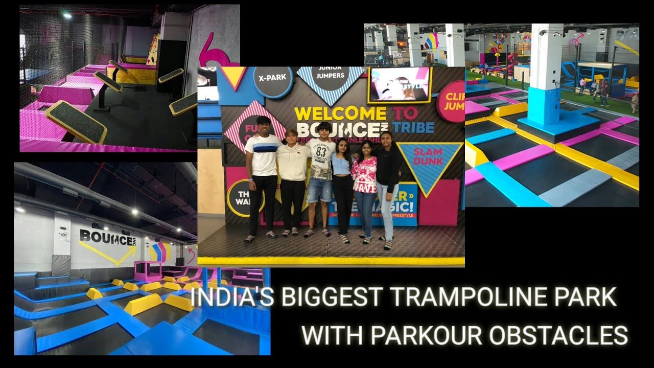 WE WENT TO INDIA'S LARGEST TRAMPOLINE PARK "BOUNCE". - YouTube