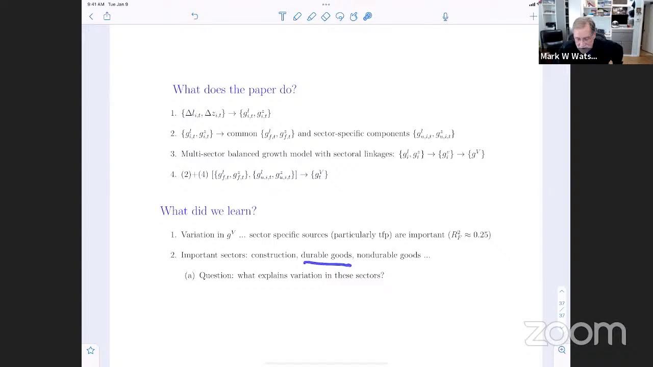 Bilkent Economics Macro Seminar: Mark W Watson (Princeton) - YouTube