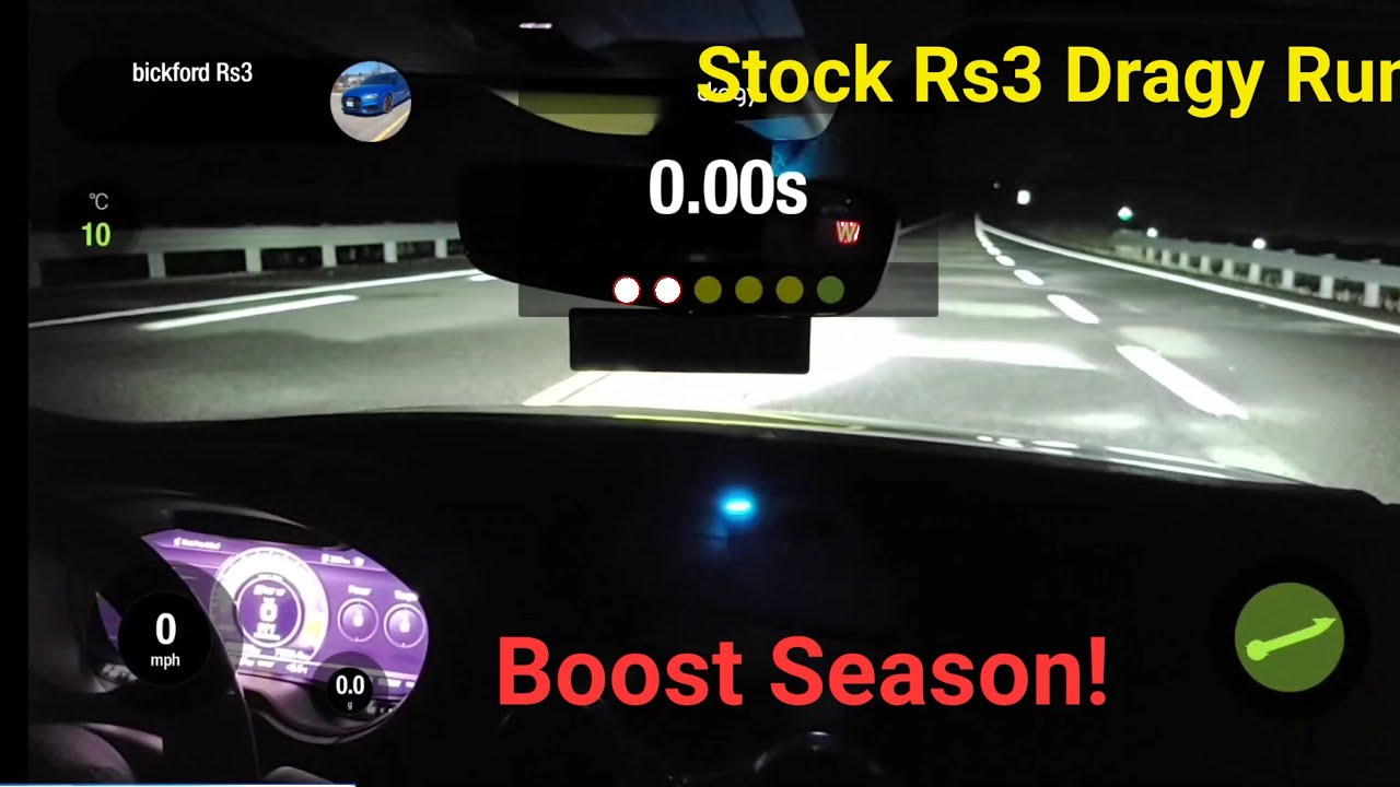 Stock Audi Rs3 putting in work! 0-60/¼ mile Dragy run! #daza #audi # ...