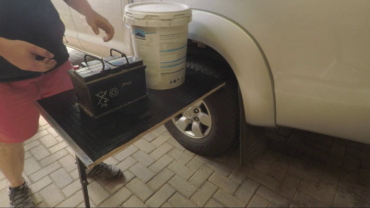 DIY table to fit on a wheel! - YouTube