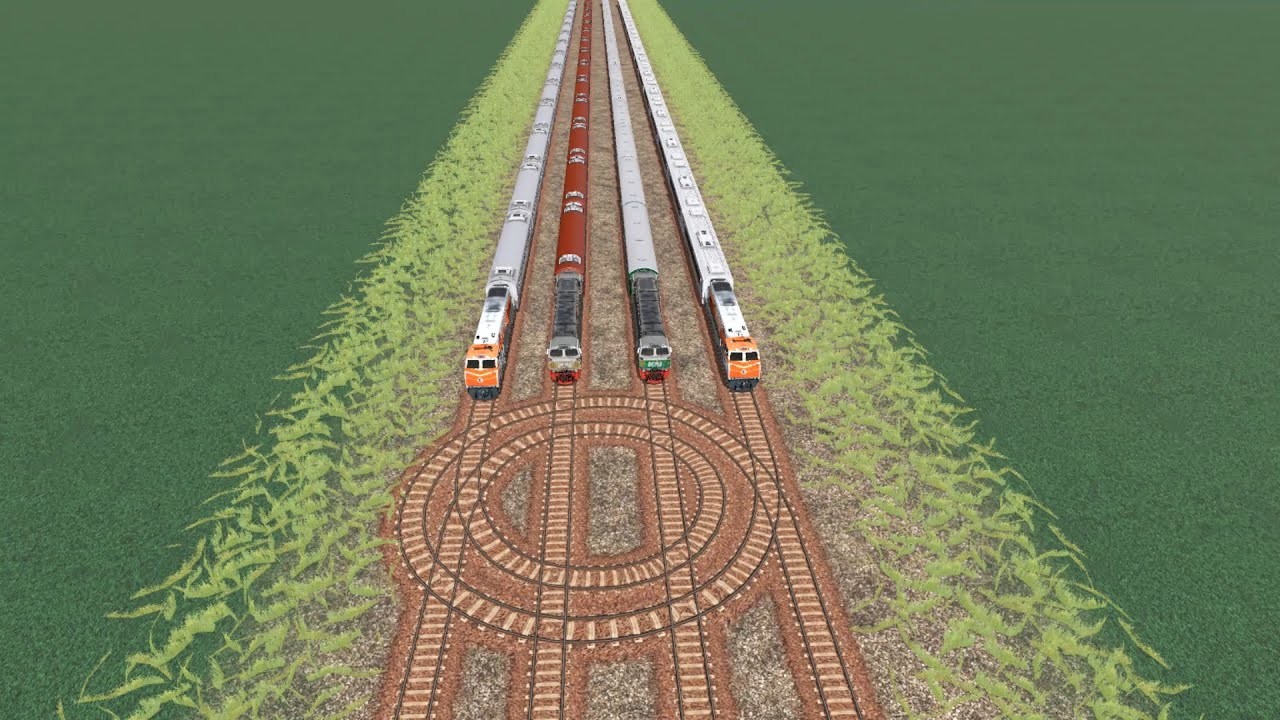 MOST DANGEROS ROTATING RAILROAD TRACK🚦REL KERETA API BERPUTAR EKSTRIM ...