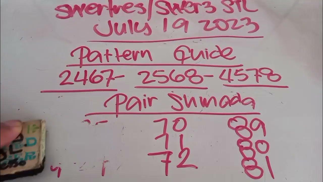 SWERTRES 3D LOTTO SWER3 STL VISMIN HEARING TIPS AND GUIDE TODAY ( JULY ...