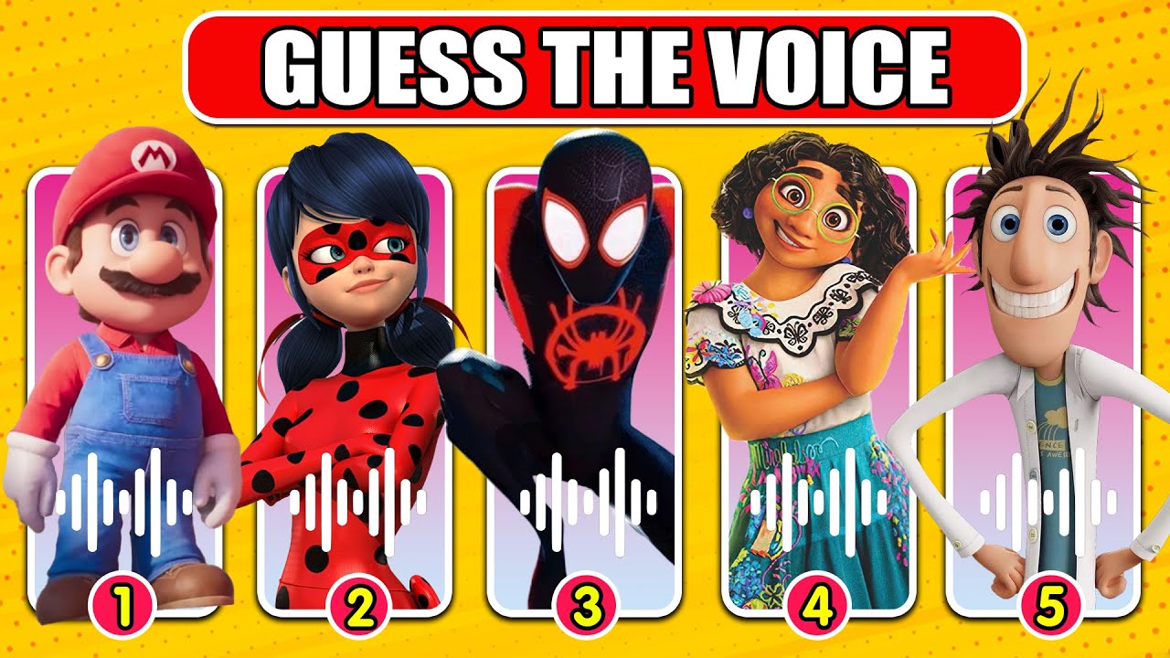 Guess The Character By Their Voice | Super Mario Bros, Spider-man ...
