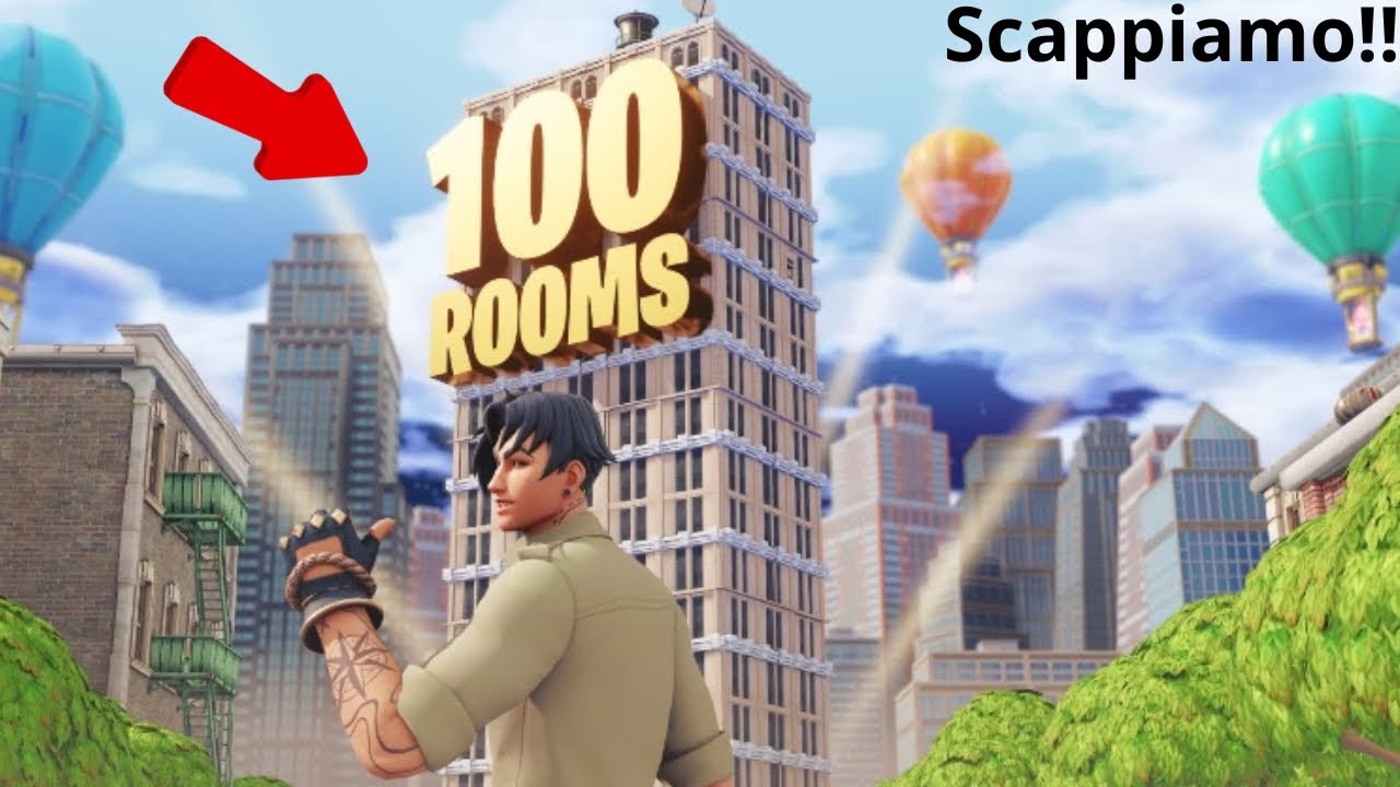 Scappo dalle 100 stanze su FORTNITE ITA - YouTube