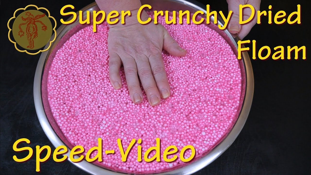 Speed-Video: Super Crunchy Dried Floam Slime - YouTube
