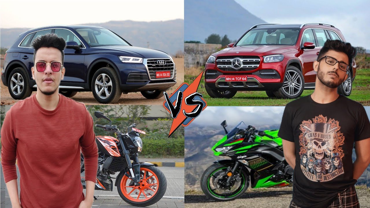 Triggered Insaan Vs Carryminati Car & Bike Collection 2021 - YouTube