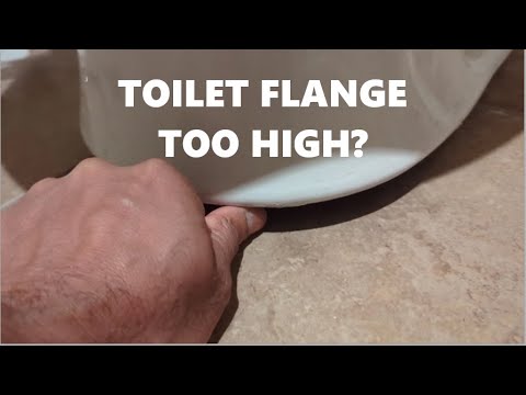 Toilet Closet Flange too high? My fix - YouTube
