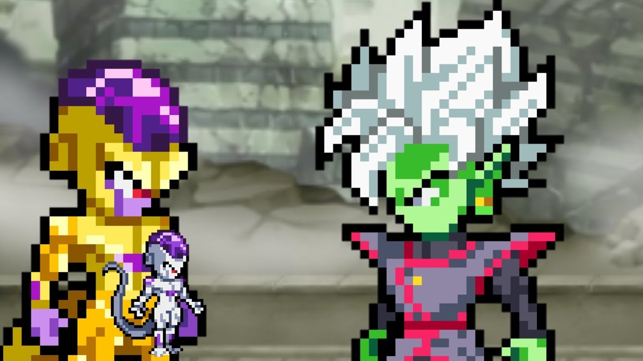 Frieza vs Fused Zamasu - Sprites animation - YouTube