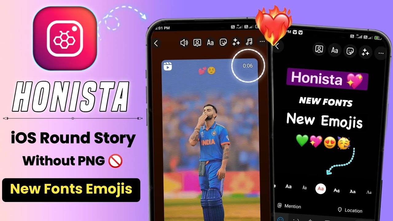 Honista iPhone Story 🥳 Honista iPhone Story Setting | Honista New fonts ...