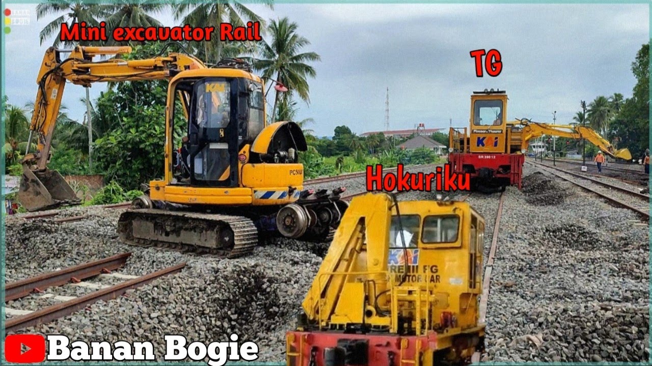 Berkolaborasi || TMC Hokuriku, Mini excavator Rail, Mesin TG(Track ...