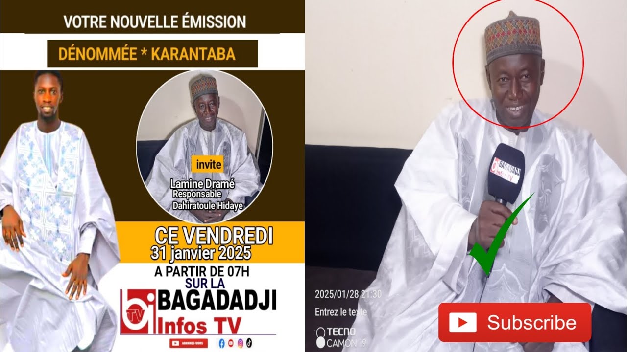 Émission Karantaba avec comme invité : Lamine Dramé Responsable ...