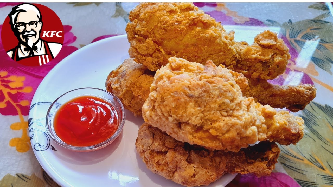 KFC Style Fried Chicken Recipe at Home | Spicy and Crispy Chicken Fry ...