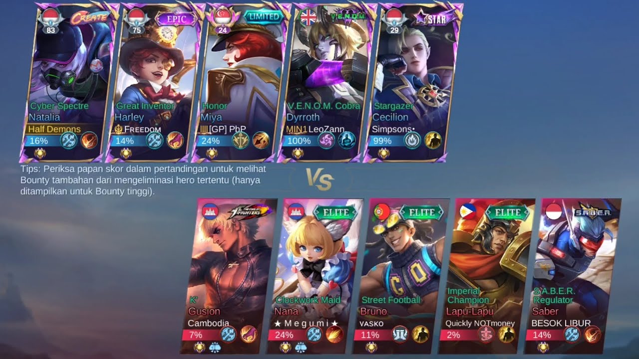 SOLO RANK KE 518 SEASON 34 TIER HONOR | HERO NATALIA | MOBILE LEGENDS ...