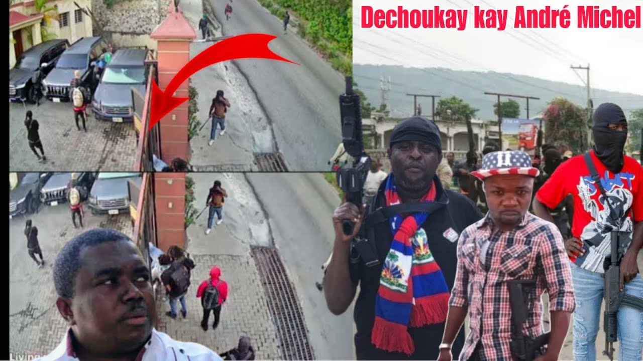 18 Mars. Dechoukay kay André Michel,Ti Lapli ak Babekyou mache pran yo ...