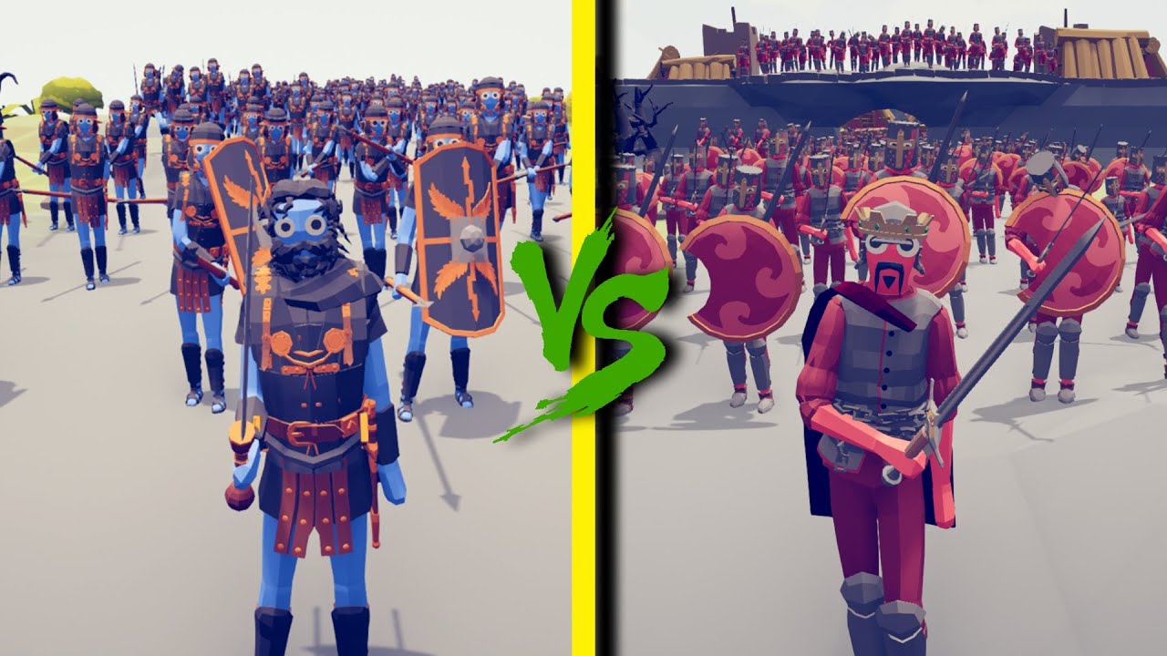 ROMAN ARMY vs KNIGHT ARMY - Totally Accurate Battle Simulator TABS ...