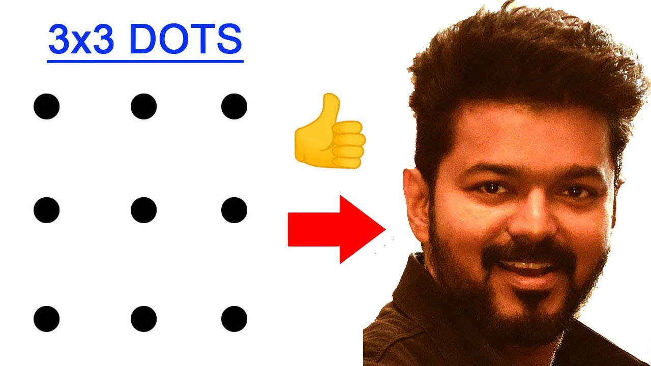 Turn 9 dots into Leo Thalapathy Vijay drawing easy - How to draw ...
