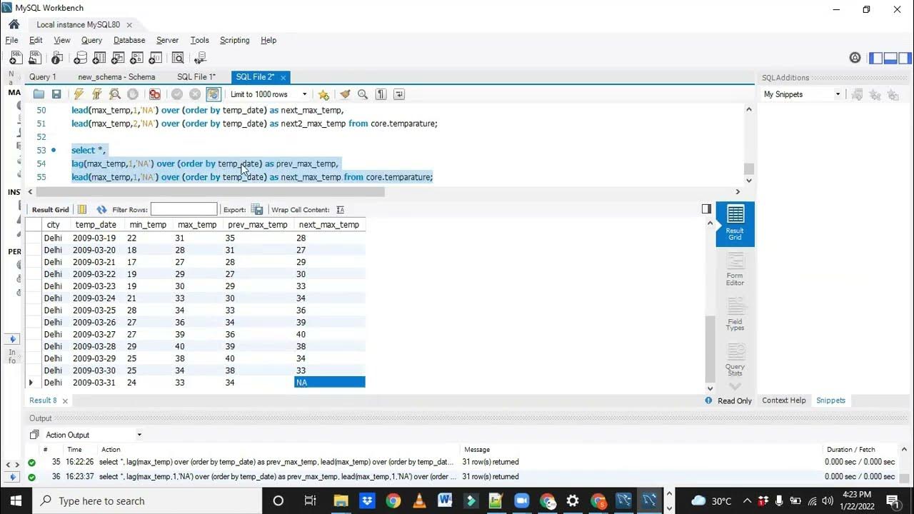 Lead And Lag Functions Explained Sql Window Functions Interview Questions Youtube