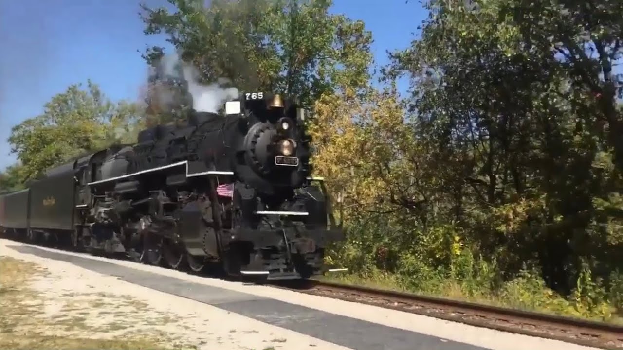 Video from last year with NKP 765 steam in the valley! 2017!! - YouTube
