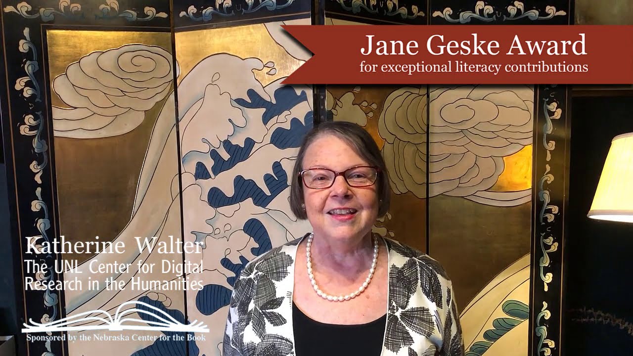 A Virtual Celebration of Nebraska Books - Jane Pope Geske Award - YouTube