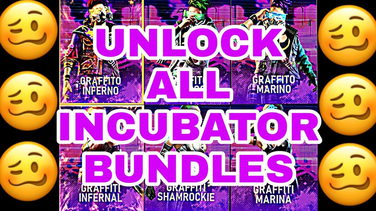 I got new incubator GRAFFITI SQUAD all bundle ||I've spent 400 voucher's and 10000 diamond💎🥴 ...