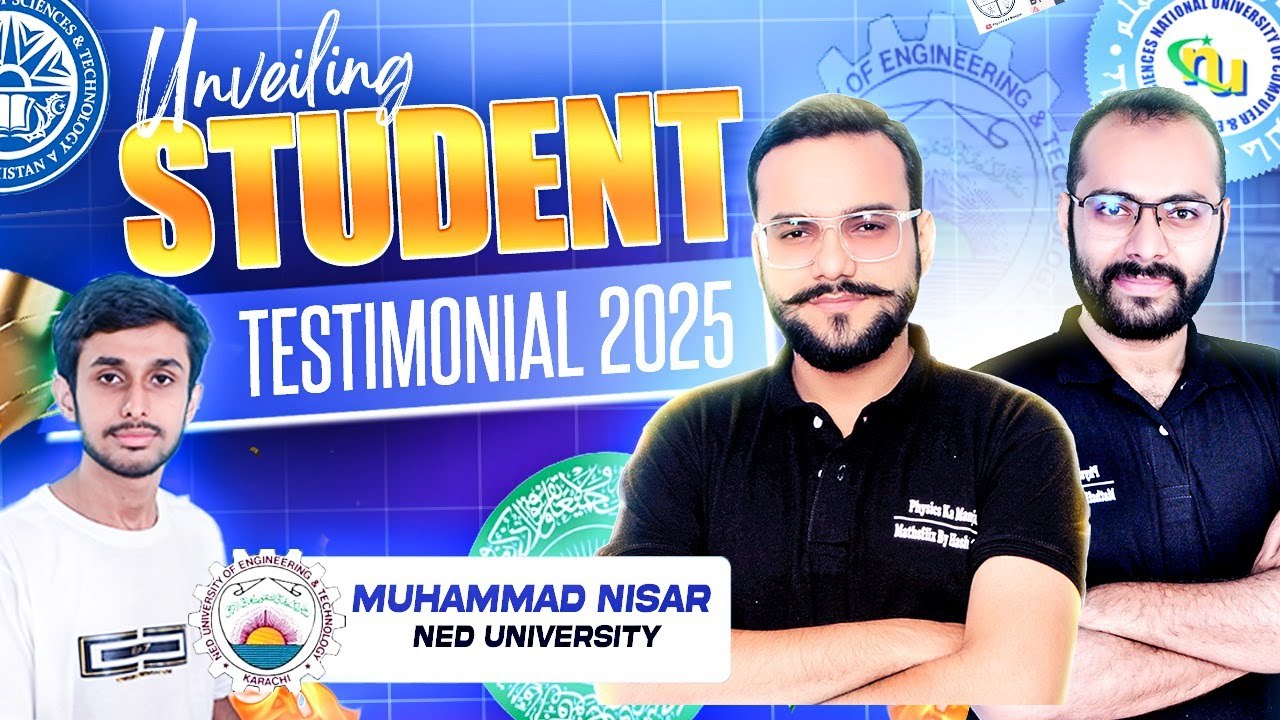 Success Story ft. M Nisar | Top Position – NED University 2025 | High ...