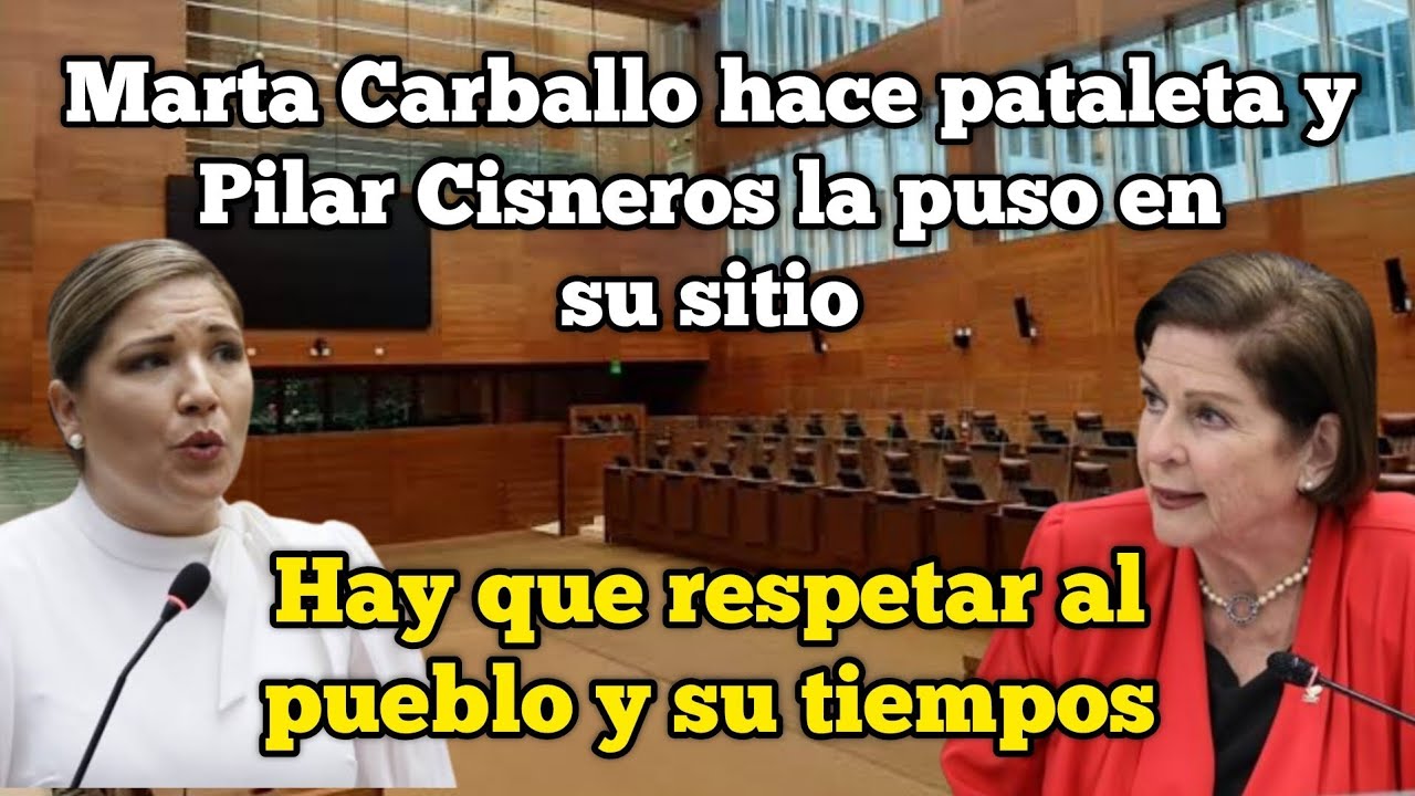 Marta Carballo le hace un berrinche a Pilar Cisneros - YouTube