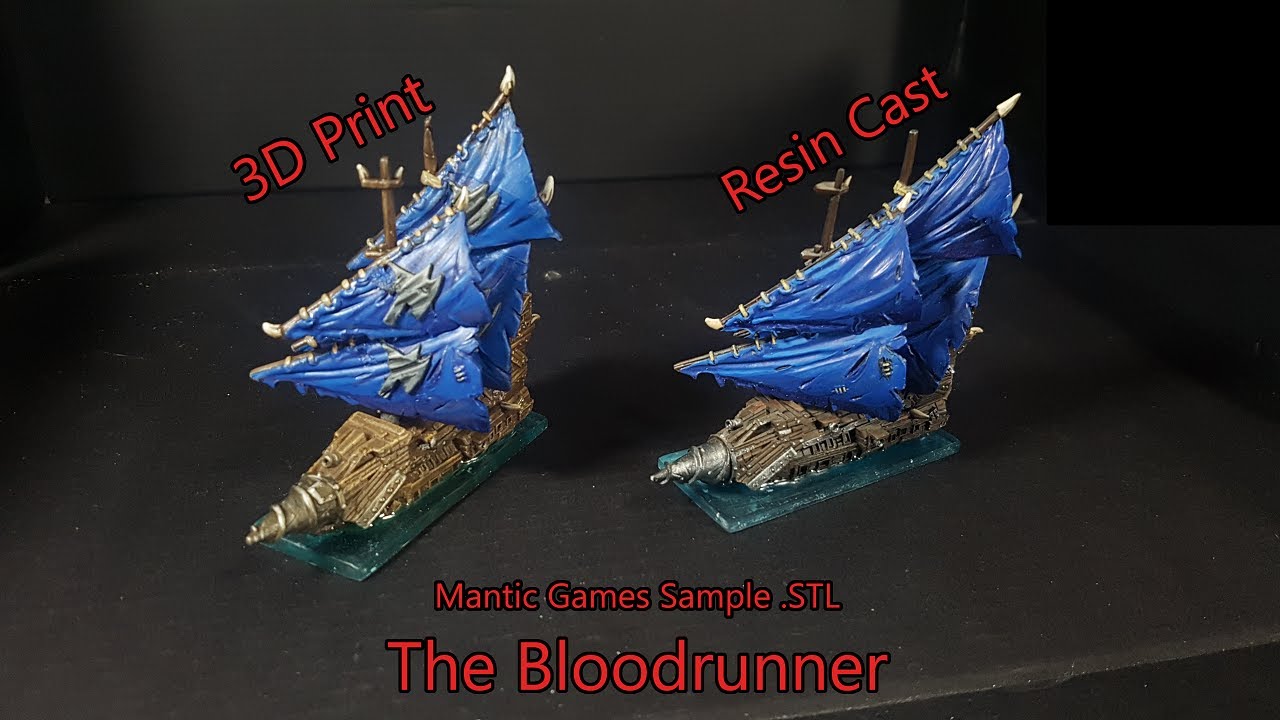 Mantic Games lets you print their models! Painting the Orc Bloodrunner ...