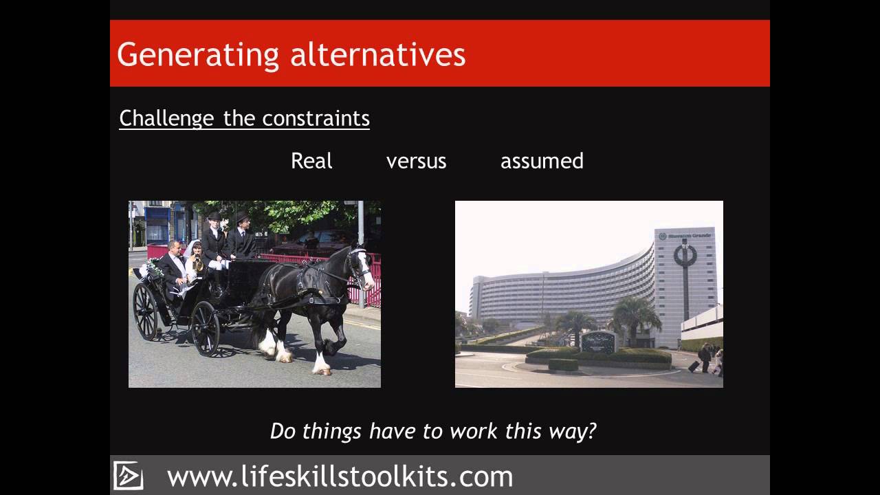 Decision Making Toolkit: PrOACT - Lesson 3, Alternatives - YouTube