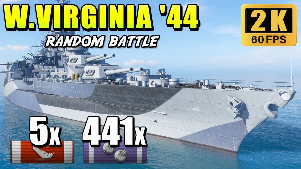 West Virginia '44: Secondary Guns Take Down Two Ships - YouTube