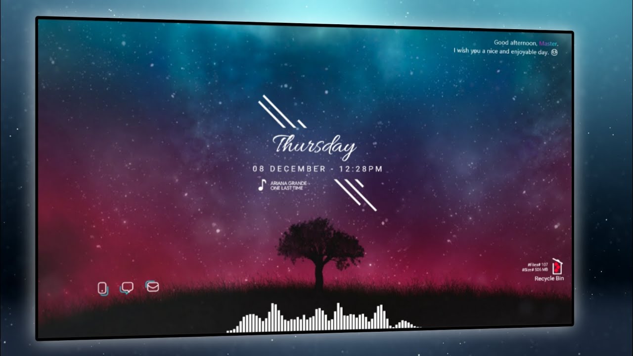 New Space magic theme. Today's windows home screen For your windows ...