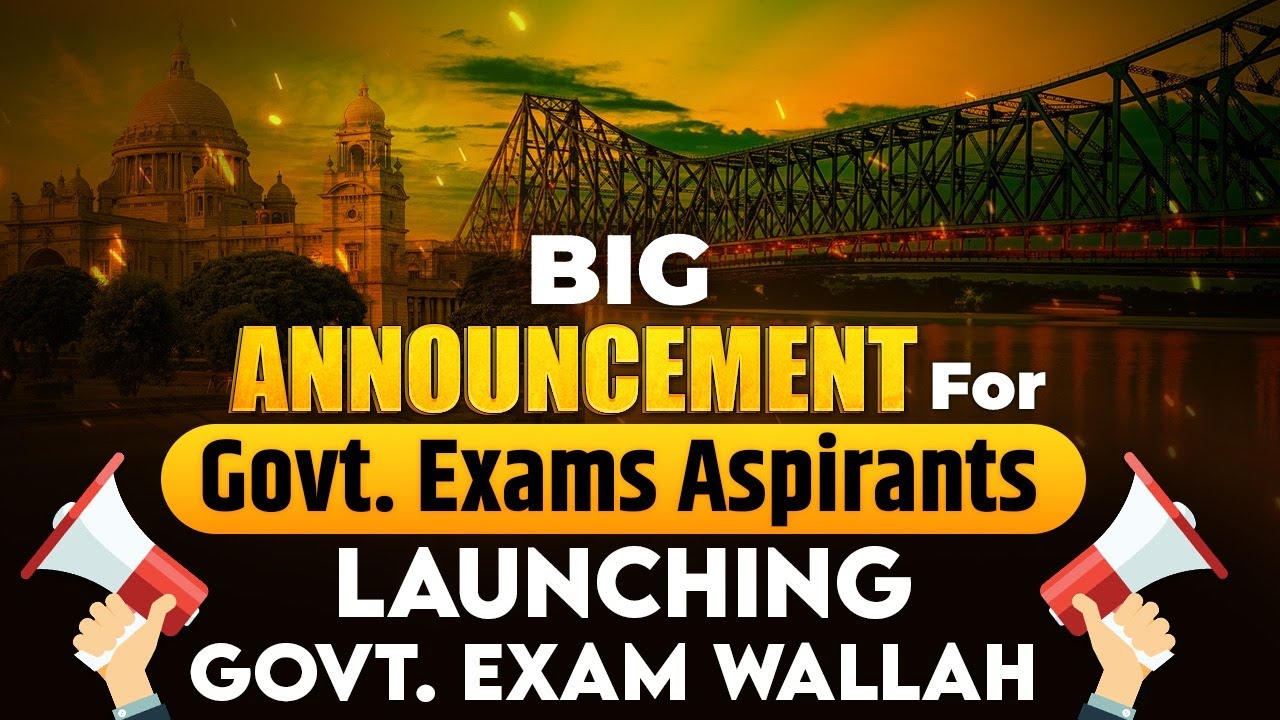 Big Announcement For Govt. Exams Aspirants 🎉 | Govt Exam Wallah Offline ...
