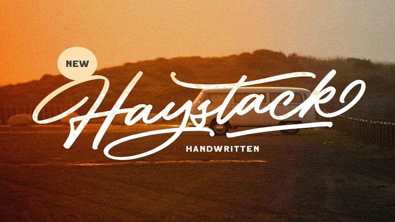 Haystack Handwritten Script Font Free Download - YouTube