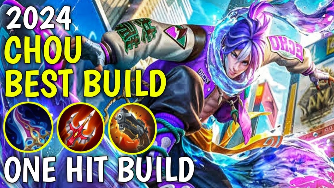 CHOU BEST BUILD 2024 | TOP 1 GLOBAL CHOU BUILD AND EMBLEM | CHOU ROAM ...