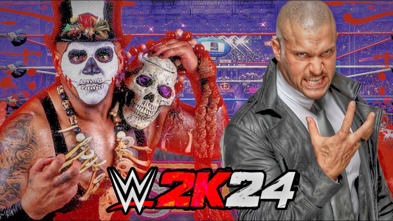 WWE 2K24 Killer Kross vs Papa Shango No Holds Barred PS4 Gameplay - YouTube