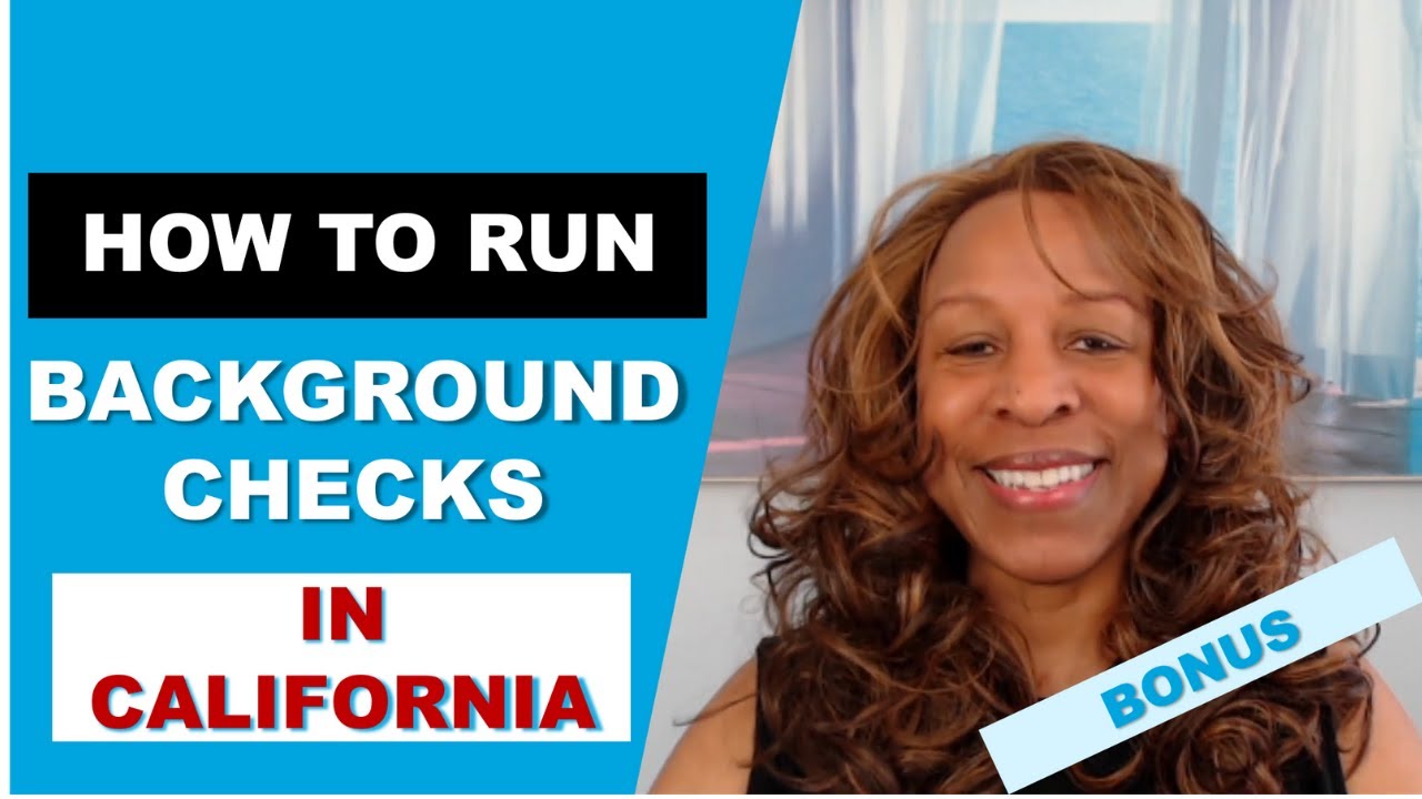 How To Run An Employee Background Check In California - YouTube