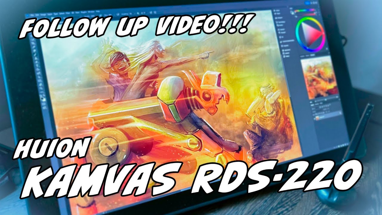 2 weeks later with my Huion Kamvas RDS 220 - YouTube
