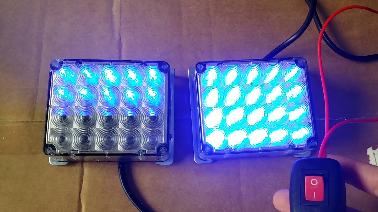 LED Motorcycle warning Lights, 10W LED Module, Estrobos - YouTube