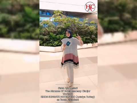 Siska Ayu Lestari - Alumnus Hotel Academy Cianjur yang sudah bekerja di Antalya Turkey