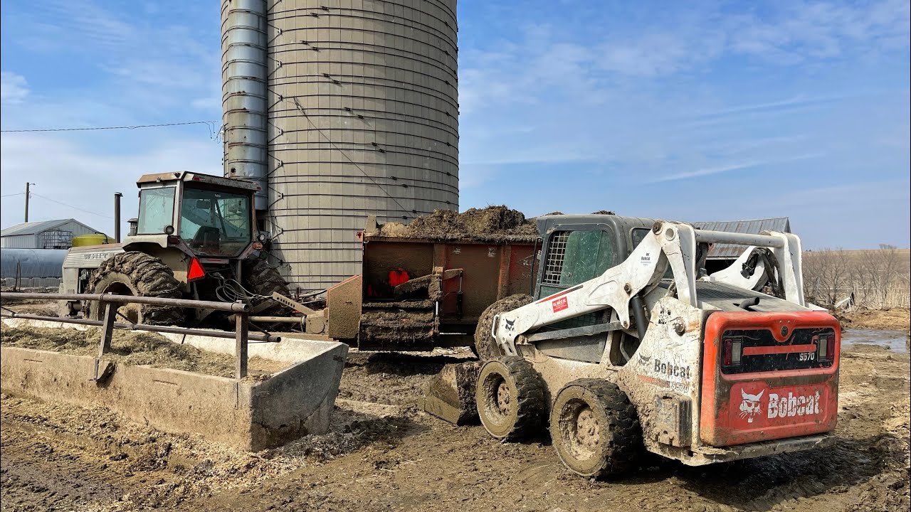 Spring manure hauling! Finally some decent weather! - YouTube