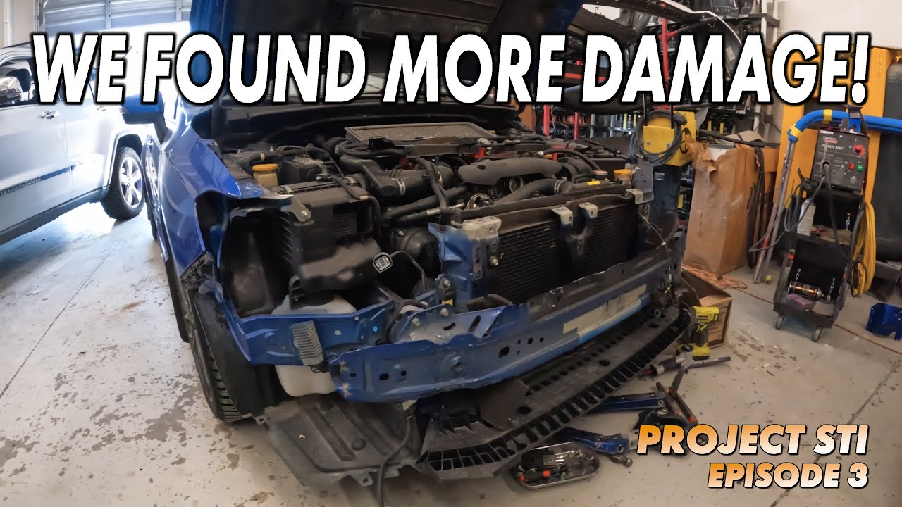 At the body shop getting repaired| Project Subaru STI Ep 3 - YouTube