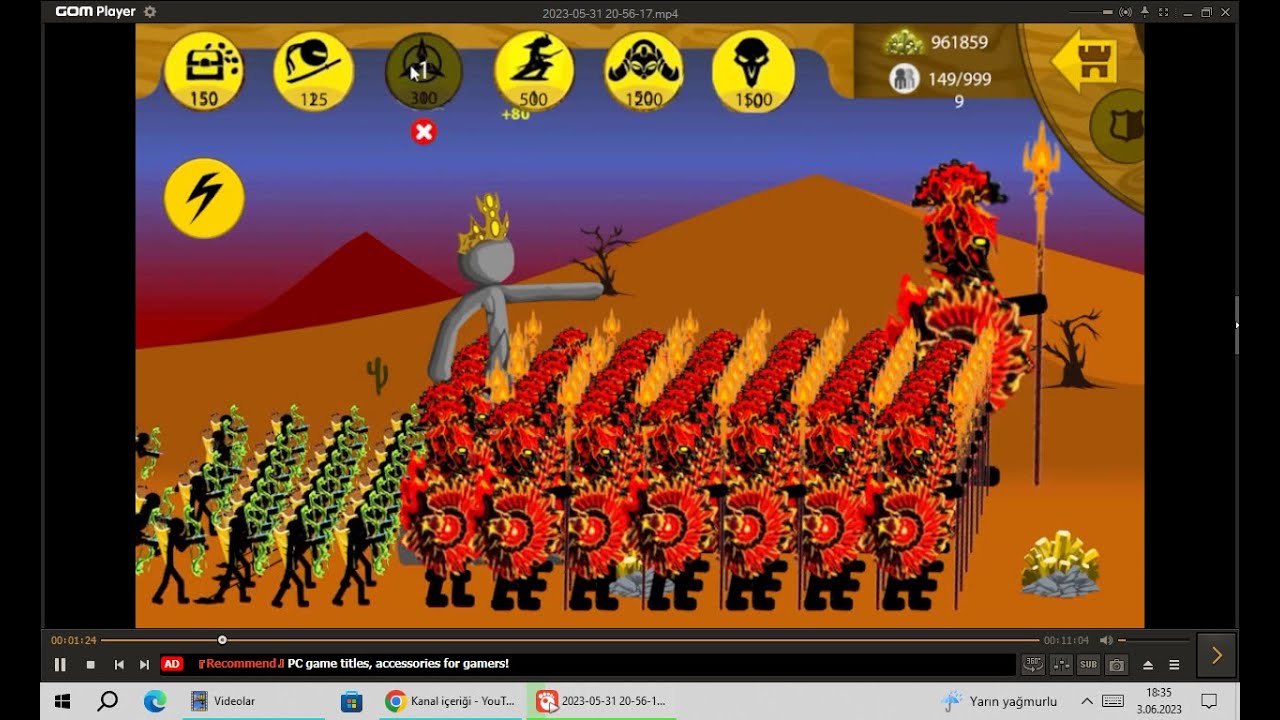 Stick War Legacy - Fire Spearton Green Archidon Attack - Stick War ...