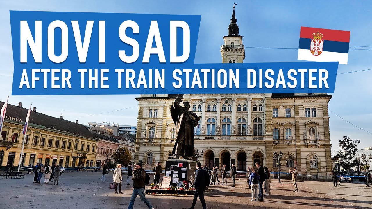 NOVI SAD, Serbia 🇷🇸 The Morning After the Railway Station Disaster ...
