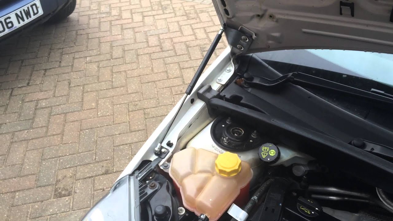 Fiesta ST - Gas bonnet lifters - YouTube