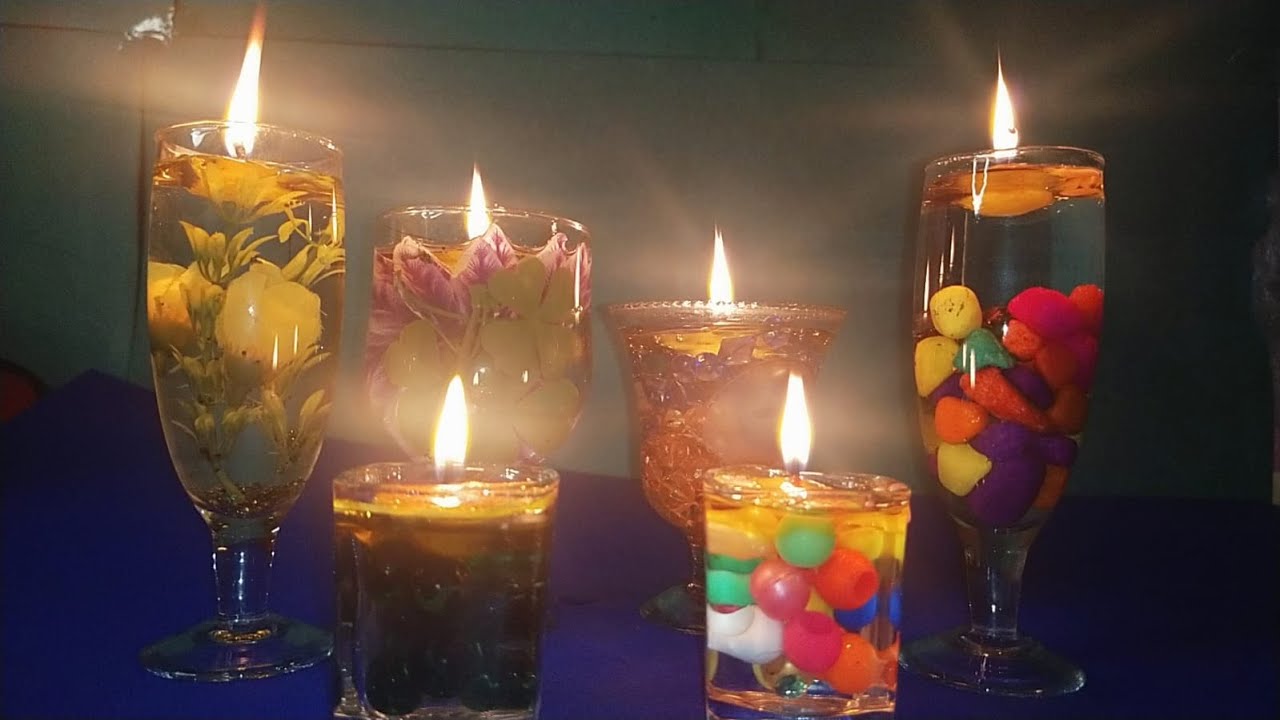 How to make 6 types of floating diya / @enthusiasticcreativity - YouTube