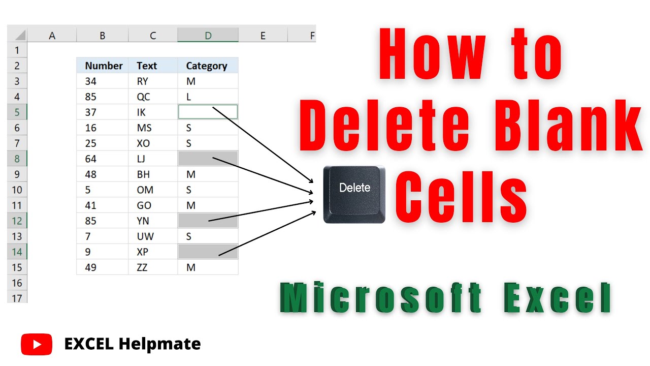 Quick Way To Remove Blank Cells In Excel Detailed Explanation In Quick Way To Remove Blank Cells In Excel Detailed Explanation In