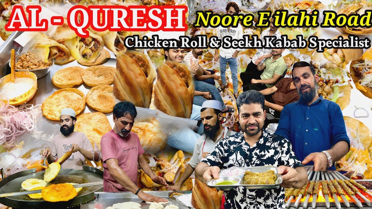 AL-QURESH KE MOST FAMOUS SEEKH KABAB & NEW OPEN CHICKEN PARATHA ROLLS ...