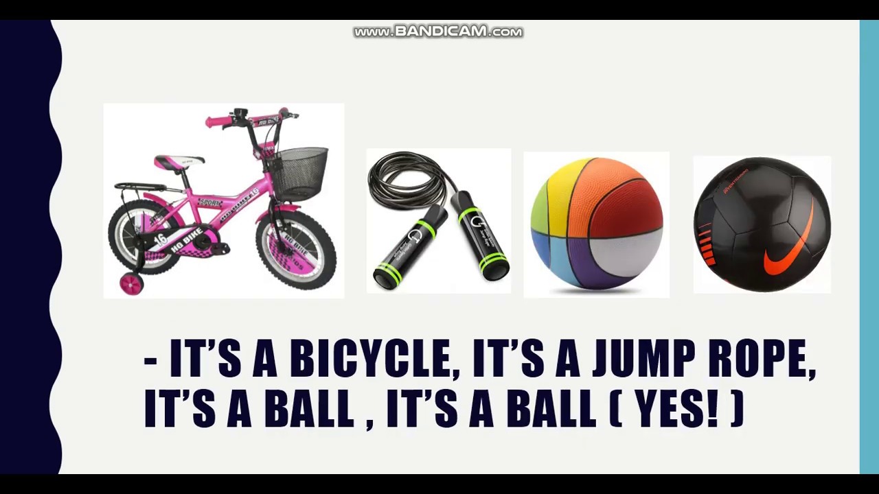 Bicycle, Yoyo, Jump Rope, Ball Song (Listen, Point and Sing) - YouTube