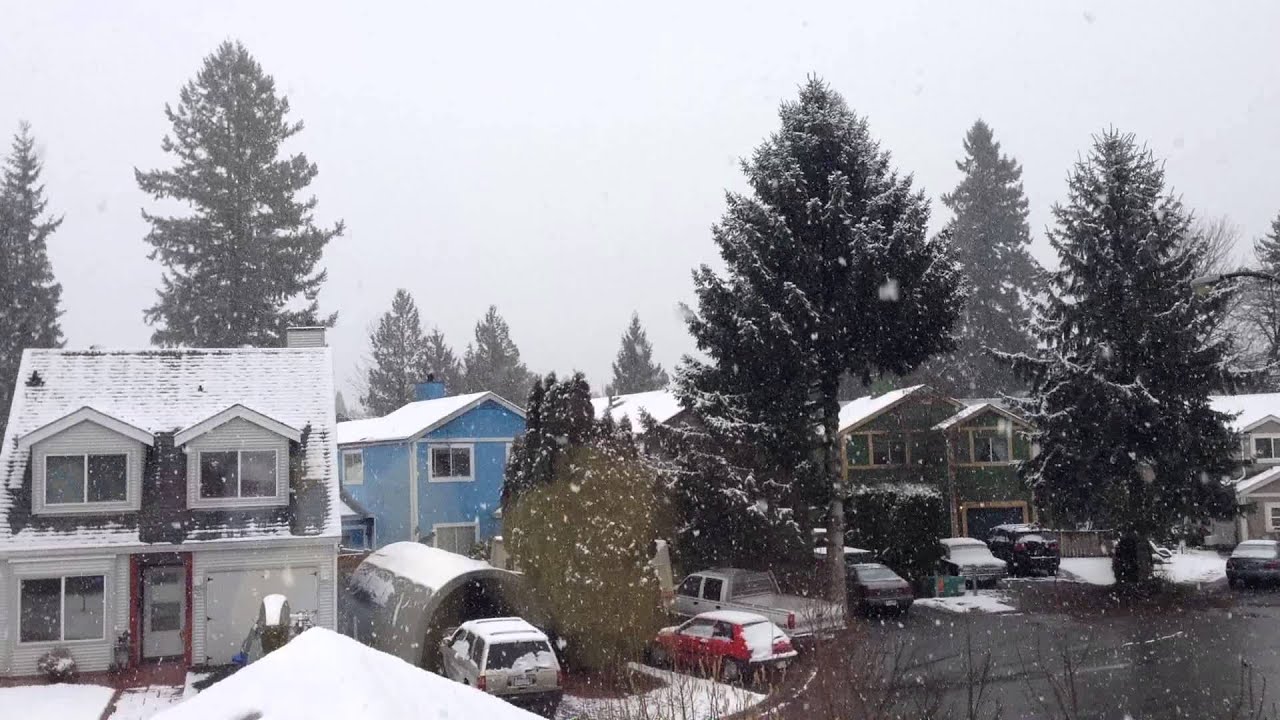 Maple Ridge, BC snowfall on February 23, 2014 - YouTube