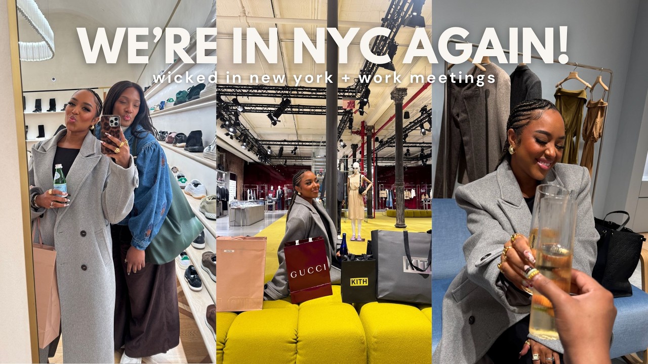 come w/ me to NEW YORK for 48 hours | wicked project goes live, work ...