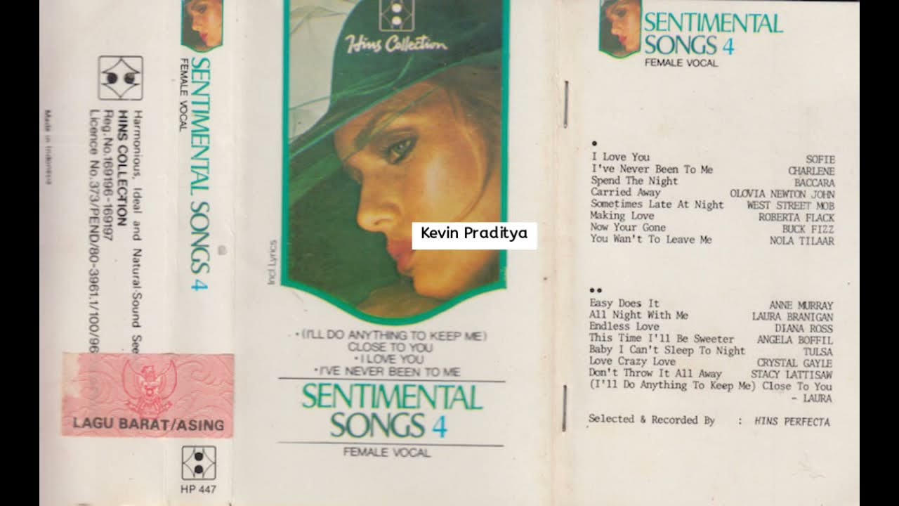 SENTIMENTAL SONGS 4 FEMALE VOCAL - YouTube